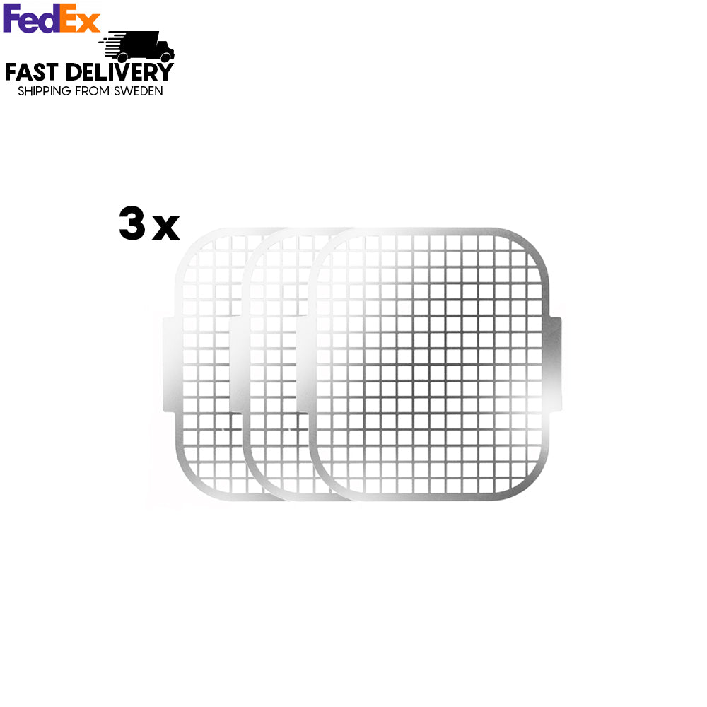 1055-SS | 3 Pieces Stainless Steel Cleaning Grid 6 x 6 mm (1/4 ...