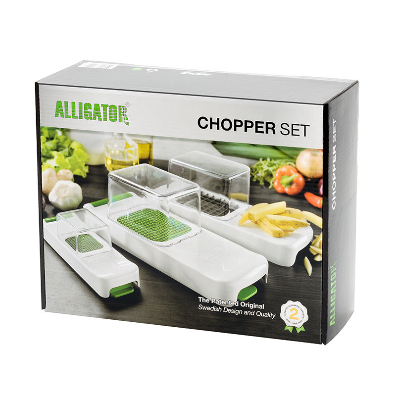 3002G | Alligator Chopper Set 3-in-1. 3x3, 6x6 & 12x12 mm (1/8", 1/4 ...